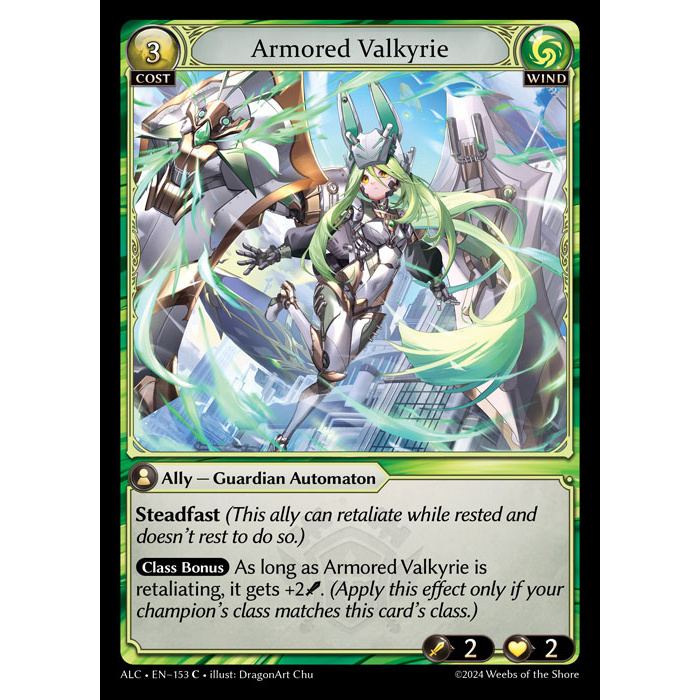 Armored Valkyrie ALC - 153 - C Ally — Guardian Automaton [GATCG SINGLES ...