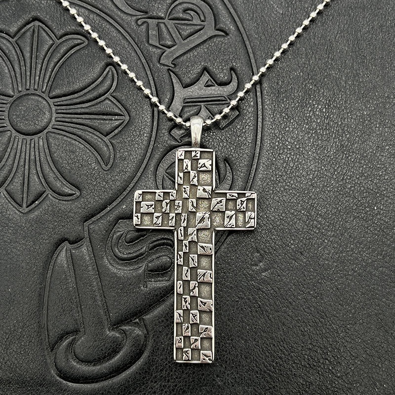 CH Sterling Silver 925 Thousand Eyes Devil Cross Necklace Retro Punk ...