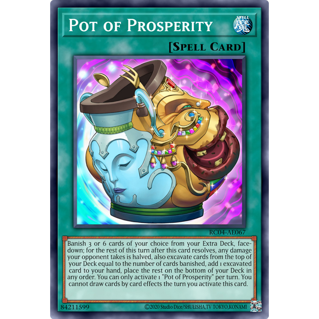 [Mengyou Card] Yu-Gi-Oh RC04-AE067 (UR/CR/UTR/SER/ESR/QCSER) Pot of ...