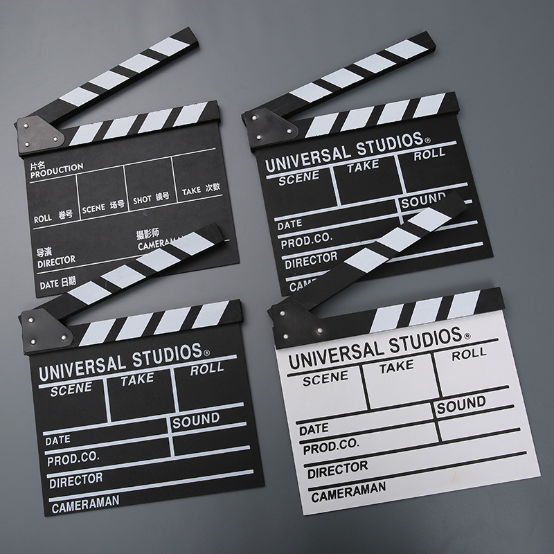 KY-6/Film Clapperboard Wooden Black English Clapper Director Board ...