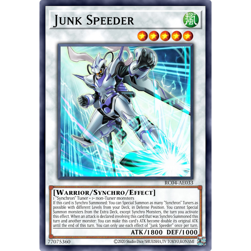 [Mengyo Card] Yu-Gi-Oh RC04-AE033 Junk Speeder (Scrap Speed Increaser) | Shopee Philippines