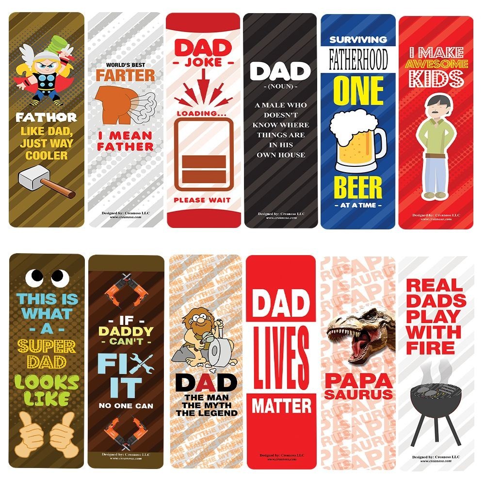 Funny dad Quotes Collections bookmarks(6-pack) | Shopee Philippines