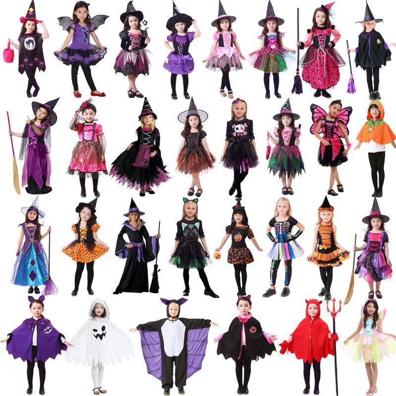 Halloween children s costume witch girl witch costume cosplay costume ...