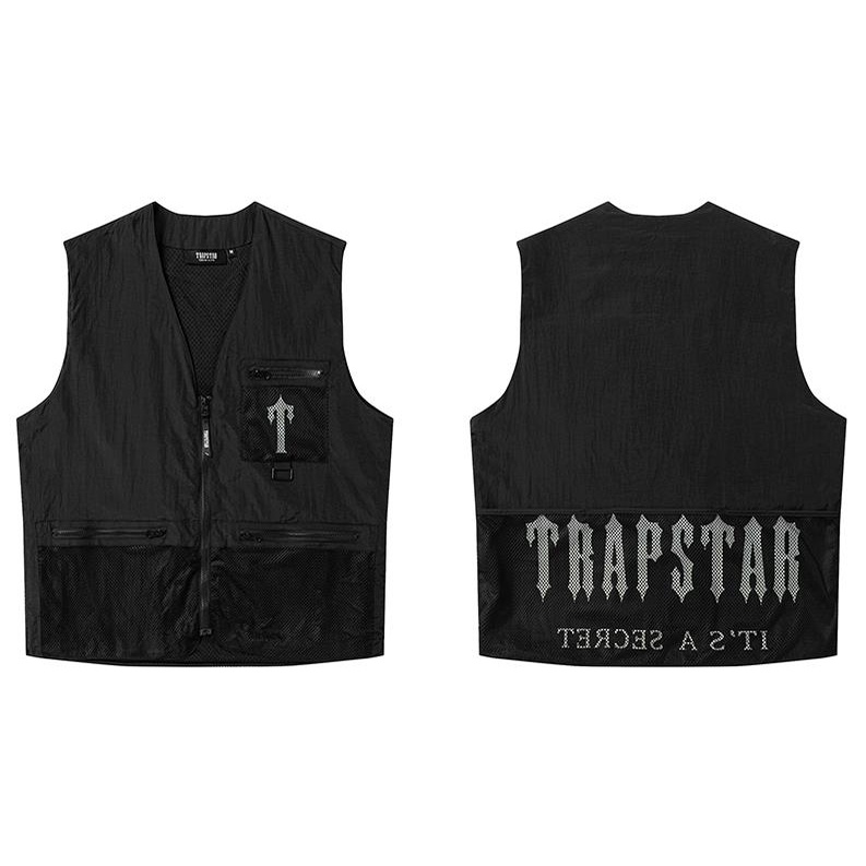 New Trapstar Printed Pocket Mesh Sleeveless Vest Vest | Shopee Philippines