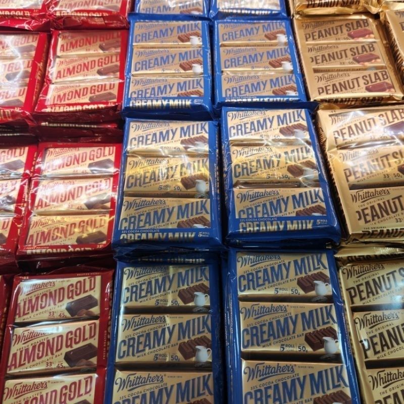 Whittakers's Almond Gold 135gm Hazelnut Slab 120gm Peanut Slab 150gm ...