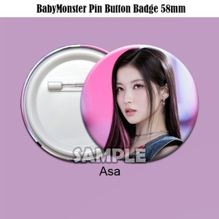 KPOP BABYMONSTER Pin Button Badge 58mm | Shopee Philippines