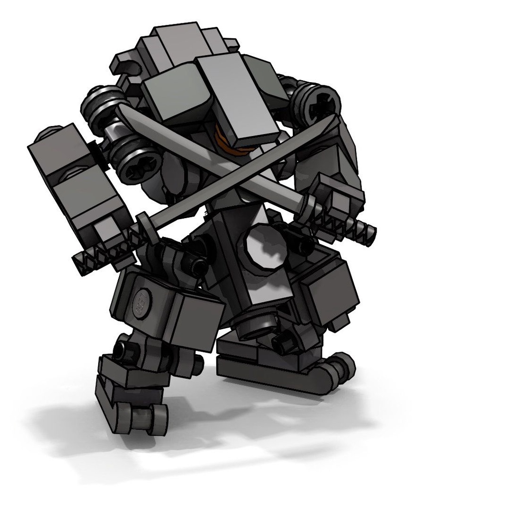 Building Blocks moc Mecha Small Mecha Assembling Toys Creative Gifts ...