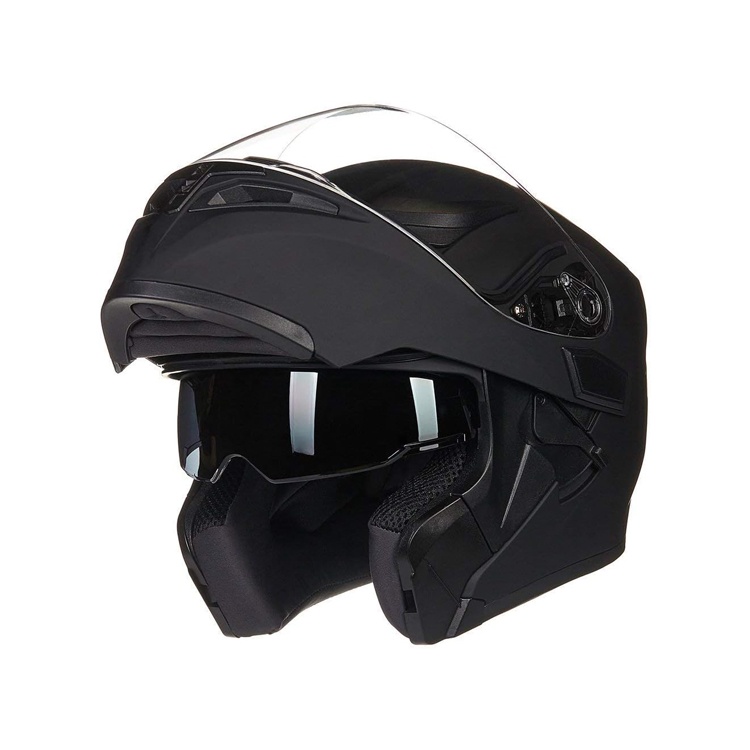 Custom Dot Motorcycle Helmet Modular Safety Protection Double Visor ...