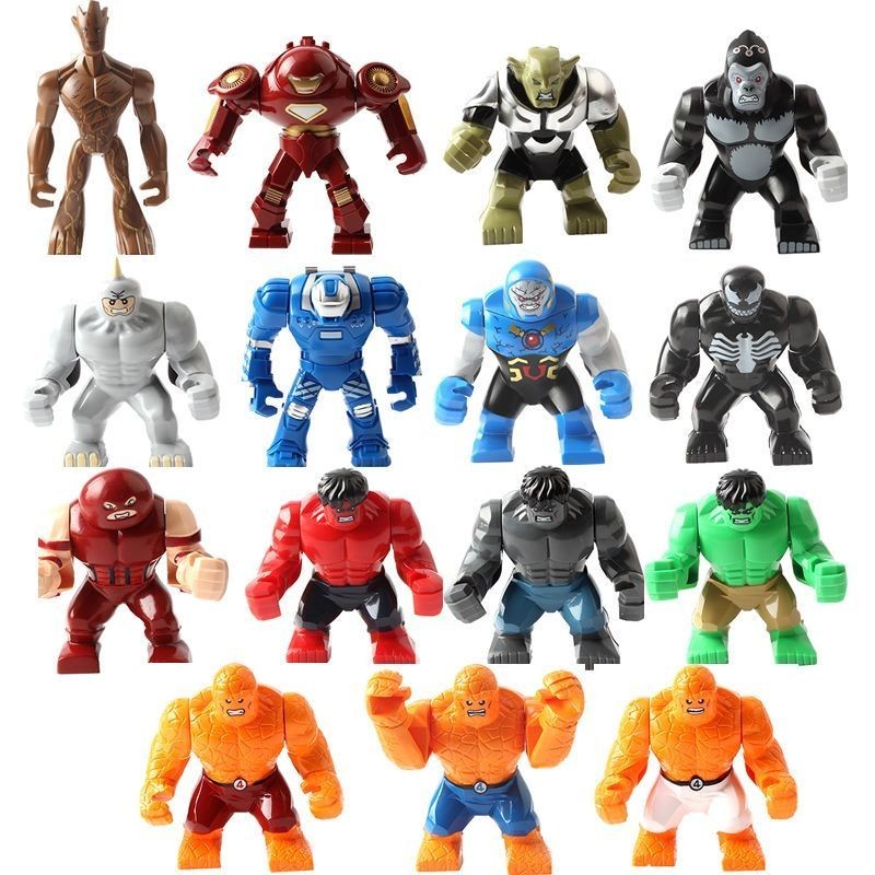 Ready Stock Superhero Cheap Building Blocks Adult Minifigure Iron Man ...
