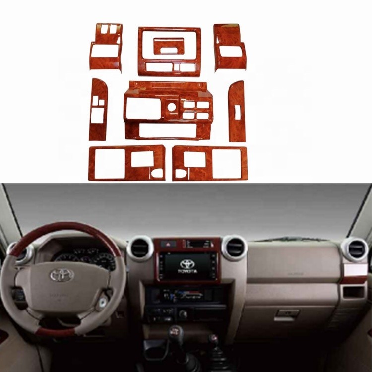 Wooden Dashboard Panel for Toyota Land Cruiser Pickup LC70 71 76 77 79 ...