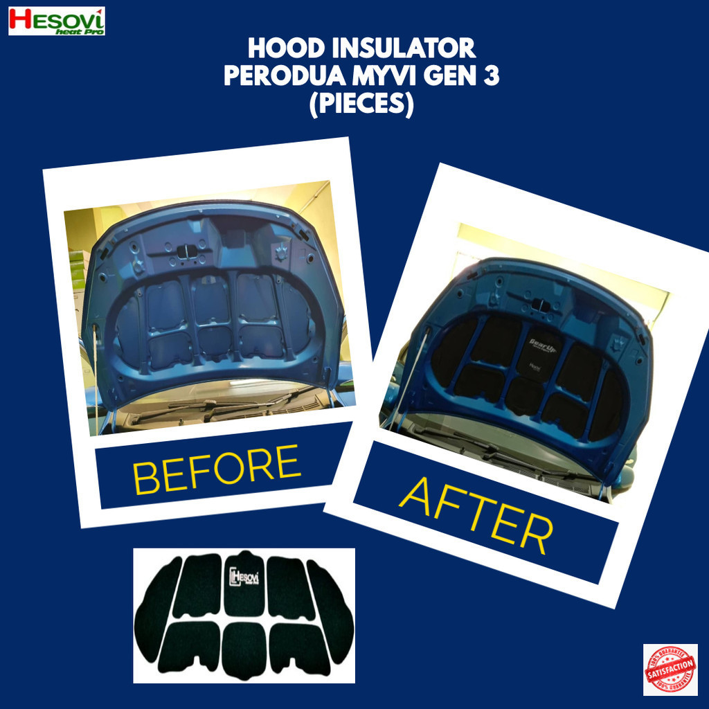 Perodua Myvi D20N (Gen 3) - HESOVI Bonnet / Hood Insulator for ...