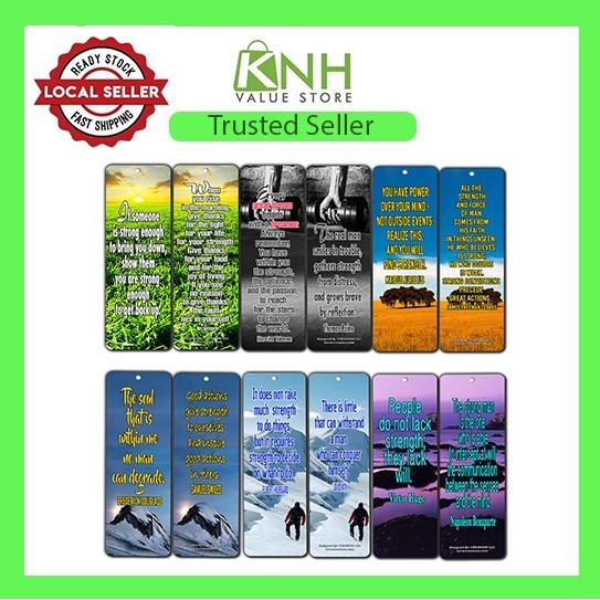 Inspirational Stay Strong Quotes Bookmarks (6-Pack) | Shopee Philippines