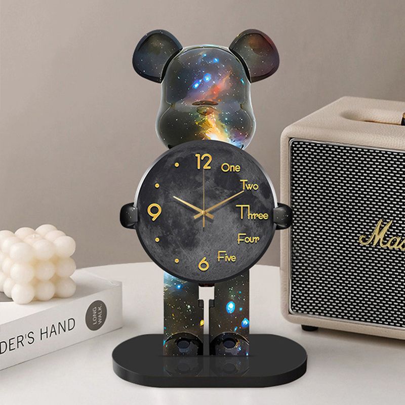 Influencer Clock Violent Bear Pendulum Clock Creative Living Room ...