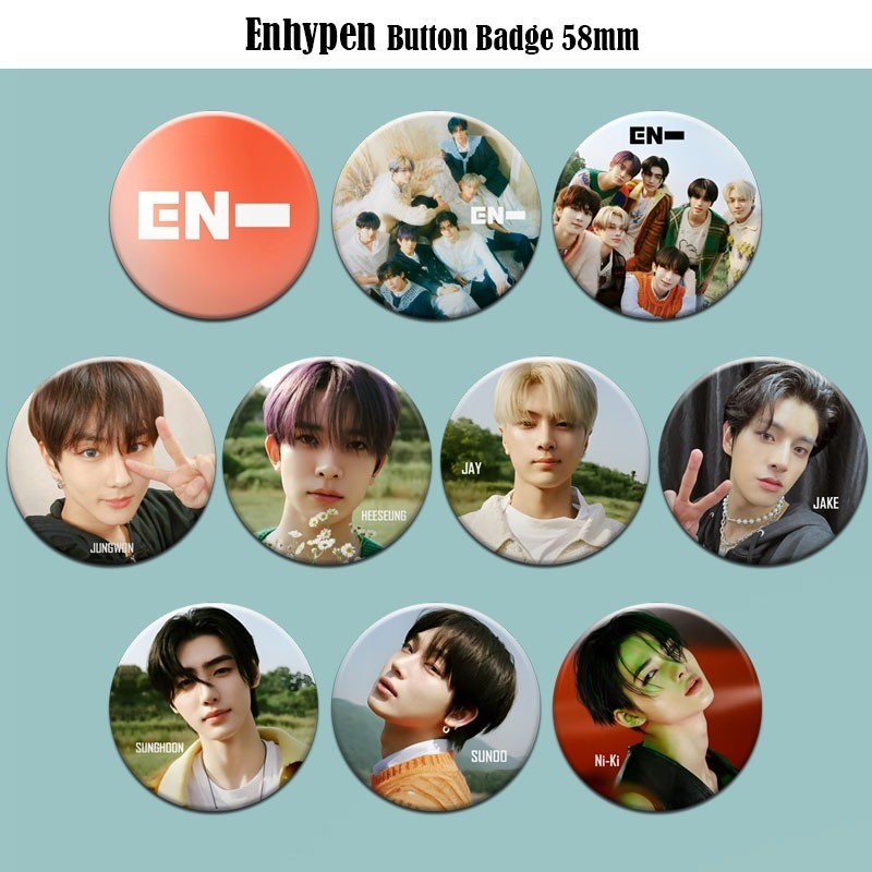 KPOP ENHYPEN Pin Button Badge 58mm | Shopee Philippines