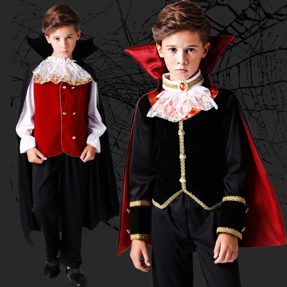 Halloween children s costume boy vampire kindergarten cos clothes cloak ...