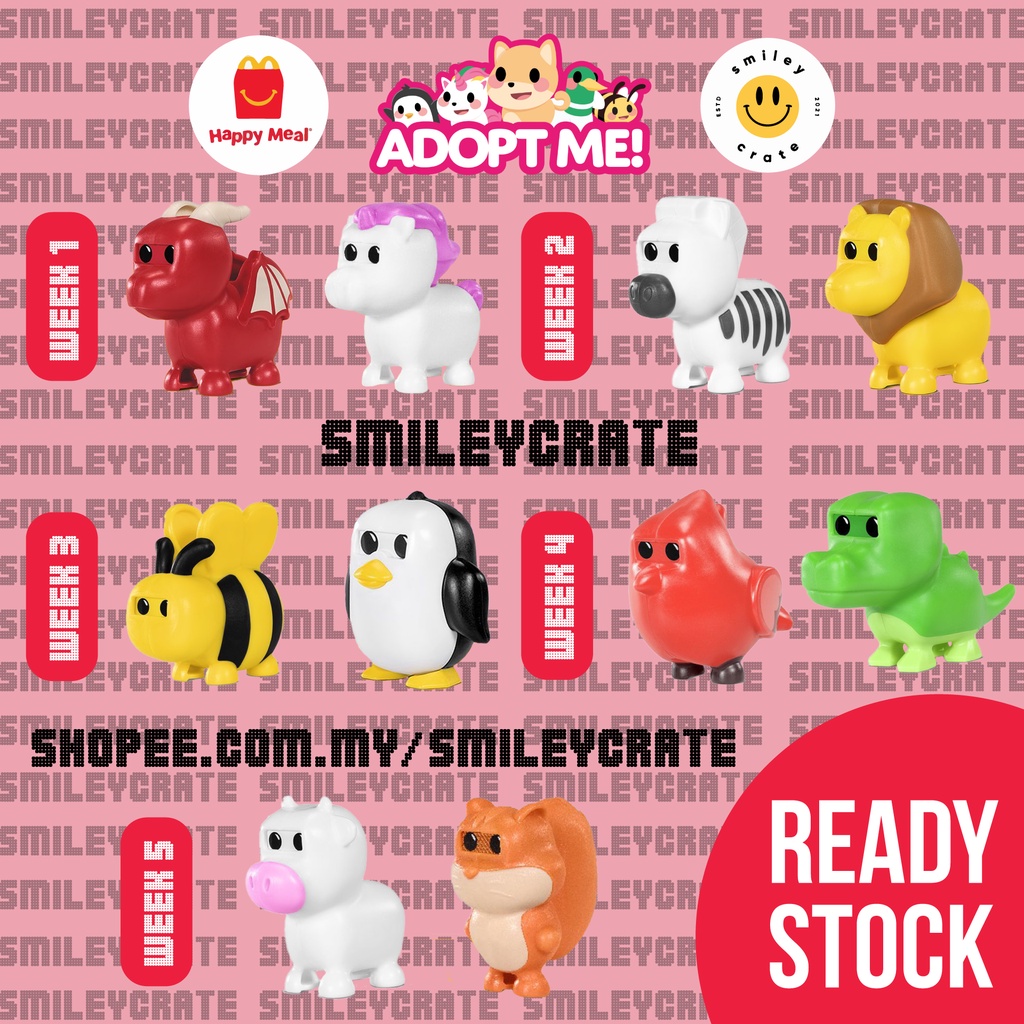McDonalds McDonald McD Mekdi McDonald's Happy Meal Toy Adopt Me 2023 ...