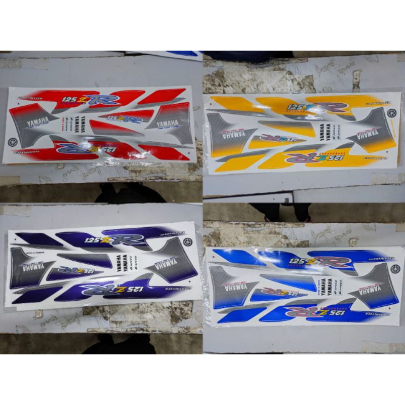 Stiker sticker body stripe (4) yamaha y125 y125z y125zr 125z 125zr 125 ...