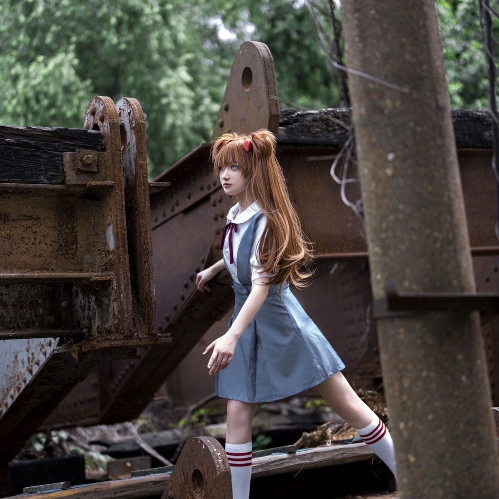 Mist blue EVA Neon Genesis Evangelion Ayanami Rei cos Asuka cos suit ...
