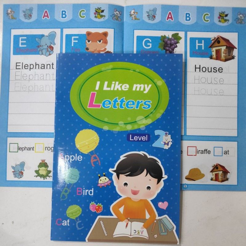 Preschool Alphabet Letters Level 2 Vocabulary Writing Books ...