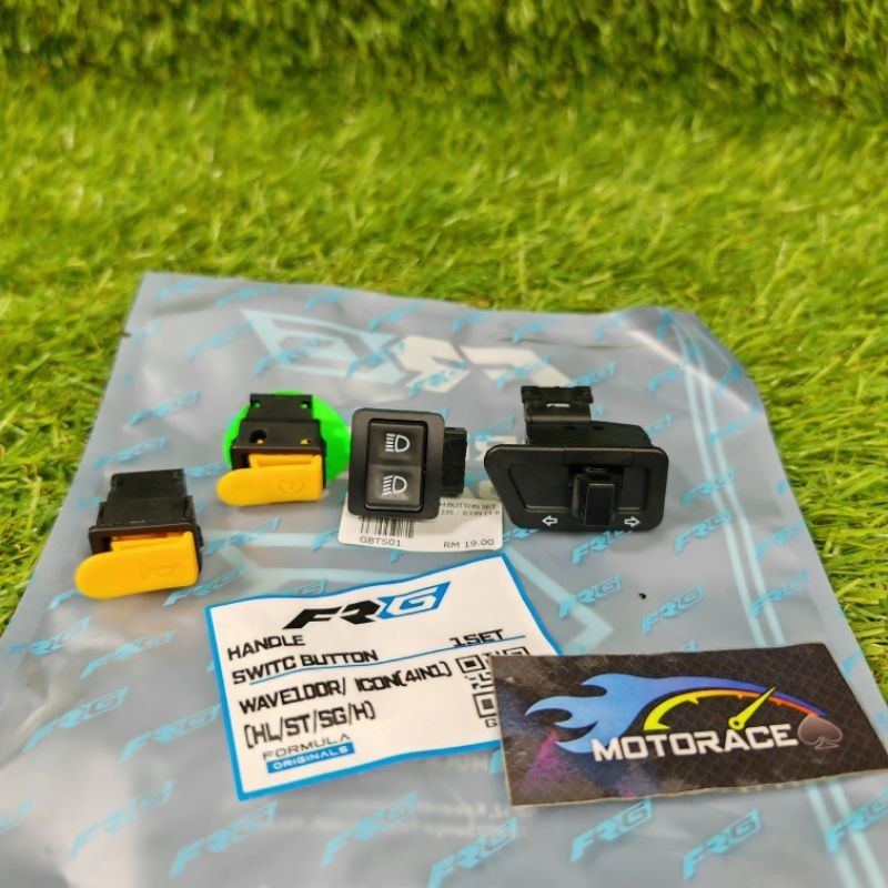 FRG HANDLE SWITCH BUTTON SET WAVE110 ALPHA CX DX DASH110 FUTURE WAVE125 ...