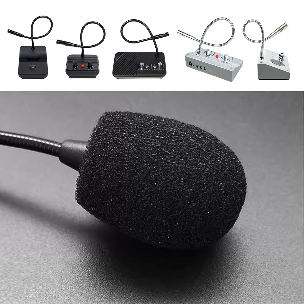 Dual Way Window Intercom Microphone Cover Soft Elastic Sponge For ...