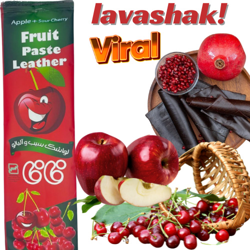 Lavashak fafa Fruits Paste Leather +-50G Fruit bar apple sourcherry ...