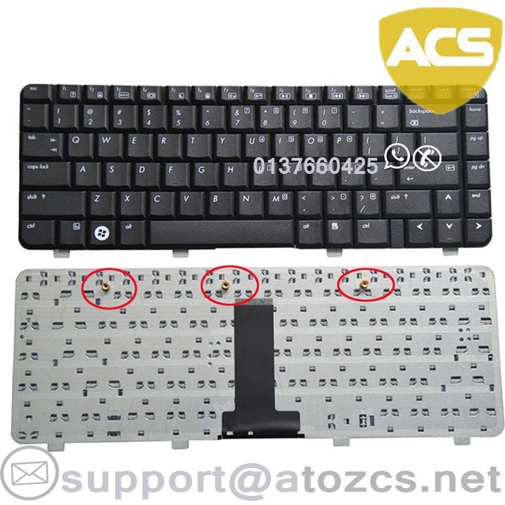 HP Compaq V3100 V3000 DV2400 Series 417068-00127 Laptop Keyboard ...
