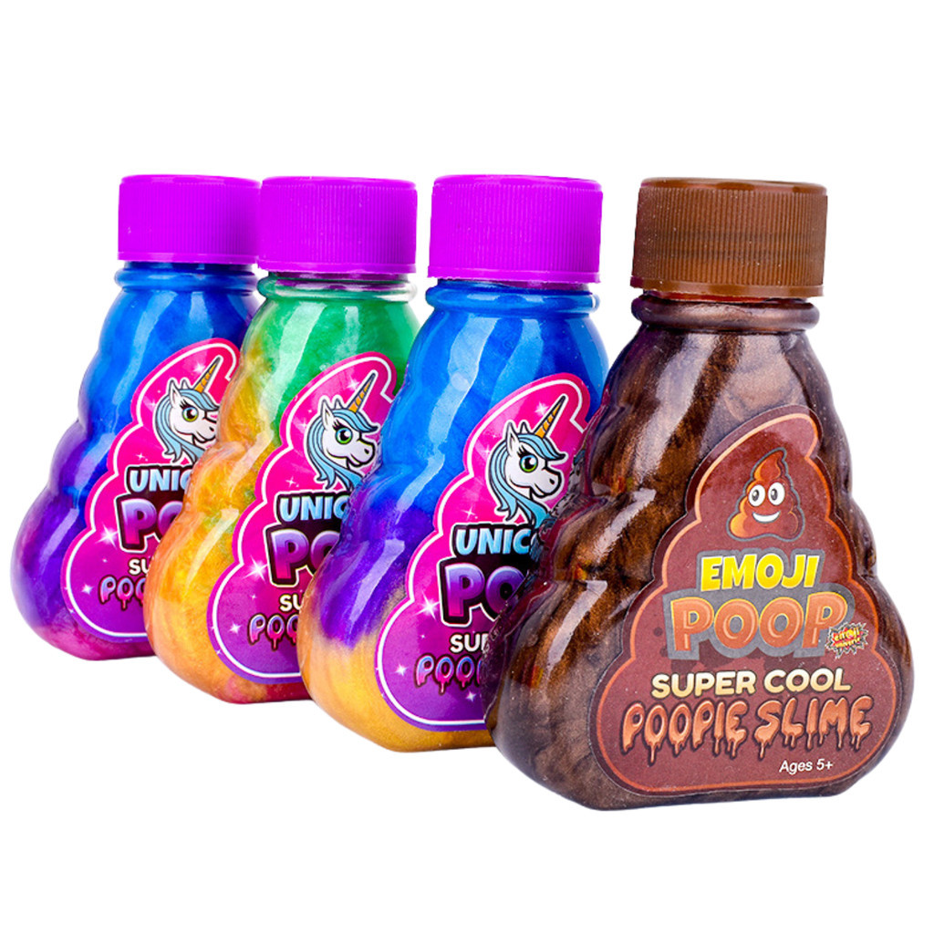 [170ml] Unicorn Slime Poop Super Cool Poopie Galaxy Colourful Slime Toy ...