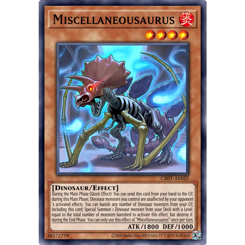 [Mengyou Card] Yu-Gi-Oh CR01-AE025 (SR) Miscellaneousaurus ...