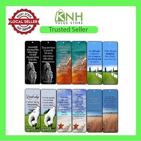 Creanoso Leadership Quotes Bookmarks Cards (6-Pack) | Shopee Philippines