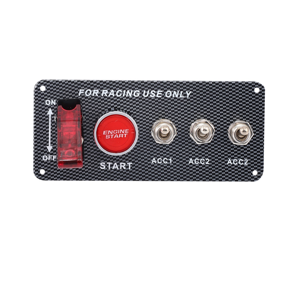 Racing Car Ignition Switch Panel LED Toggle Racing Car Engine Start ...