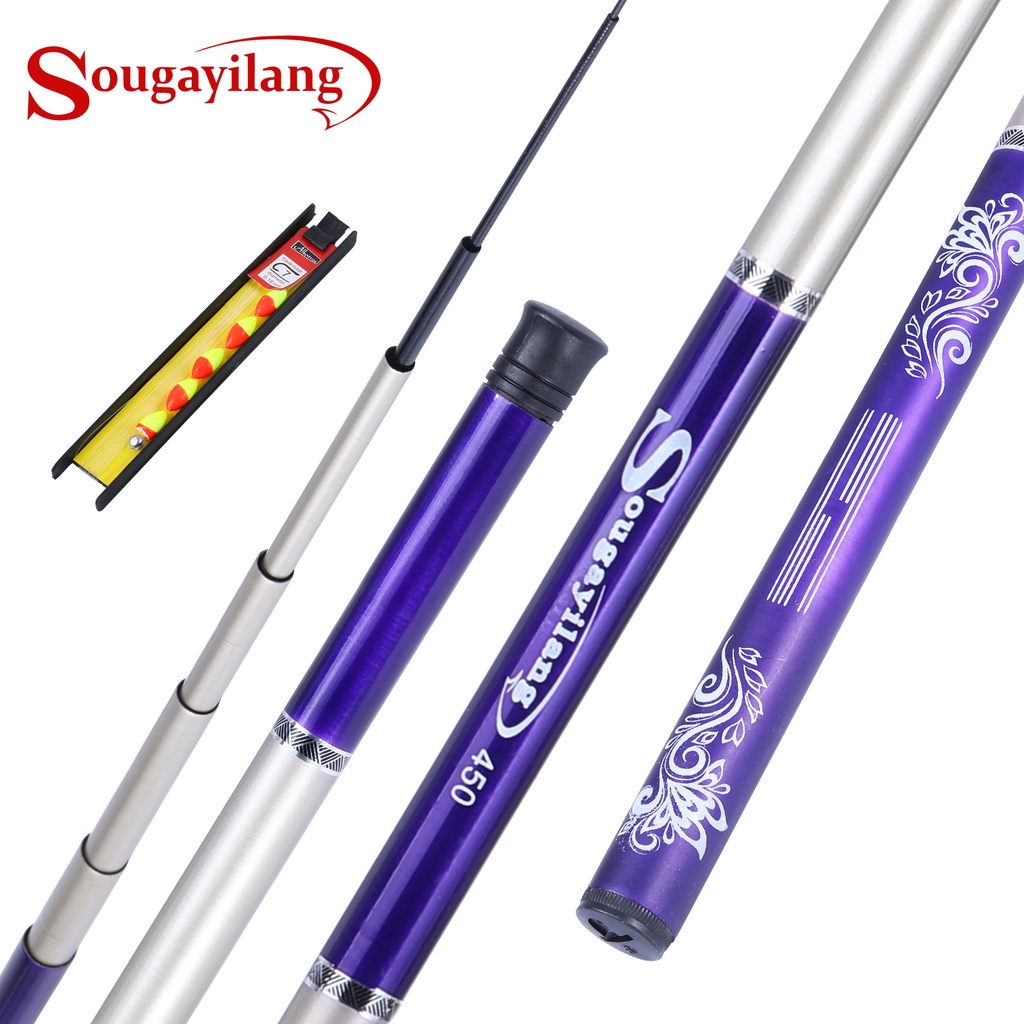 Sougayilang 2.7m 5.4m Fishing Rod Telescopic Portable Fishing Rod For ...