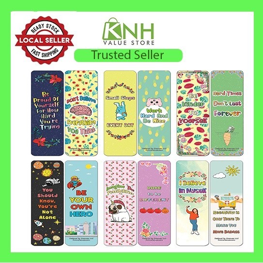 Confidence Positive Motivational Bookmarks (6-Pack) | Shopee Philippines
