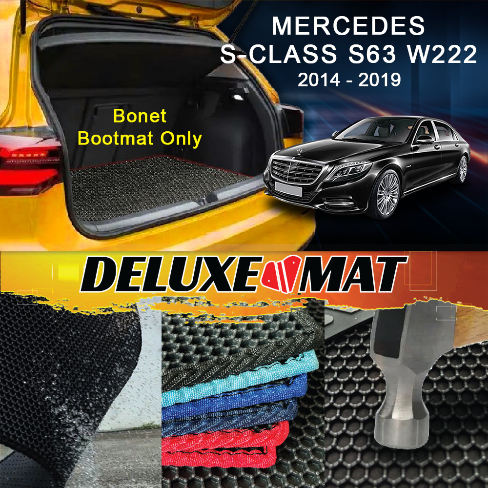 MERCEDES S-CLASS S63 W222 2014 2015 2016 2017 2018 2019 Deluxe Boot Mat ...