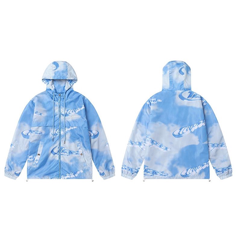 New Style Trapstar Gradient Print Small Label Blue Long-Sleeved Hooded ...