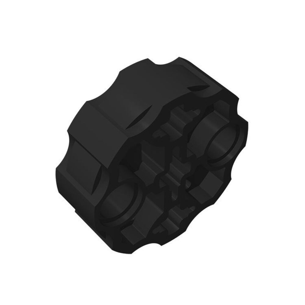 MK OEM Technic Axle Connector Block Round with 2 Pin Holes and 3 Axle ...