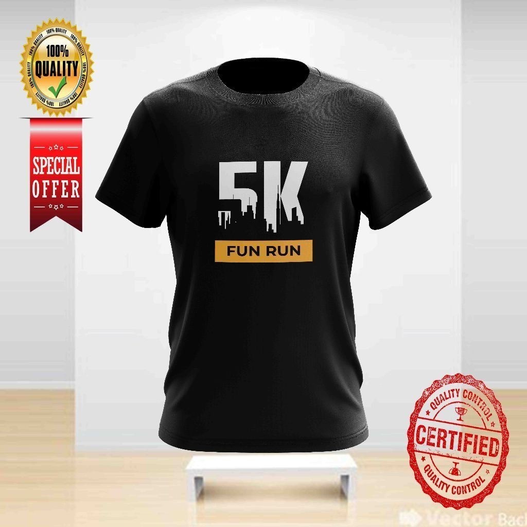 ACTIVITY 5KM FUN RUN DESIGN 10 TSHIRT ROUND NECK FOR ALL | Shopee ...
