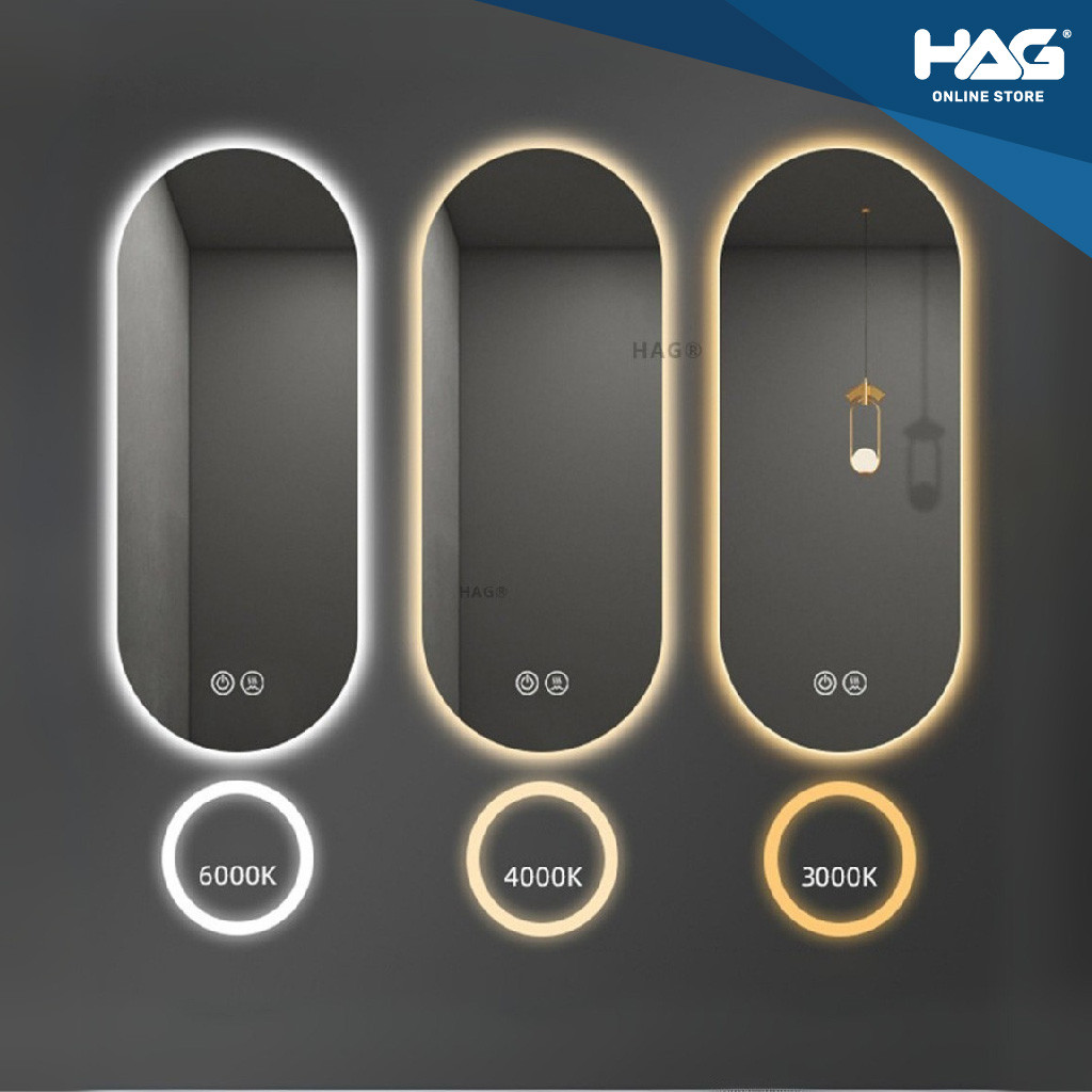 HAG 500mm*1000m Bathroom Mirror LED Lamp 24W (Built-in LED 3 Color) ML ...