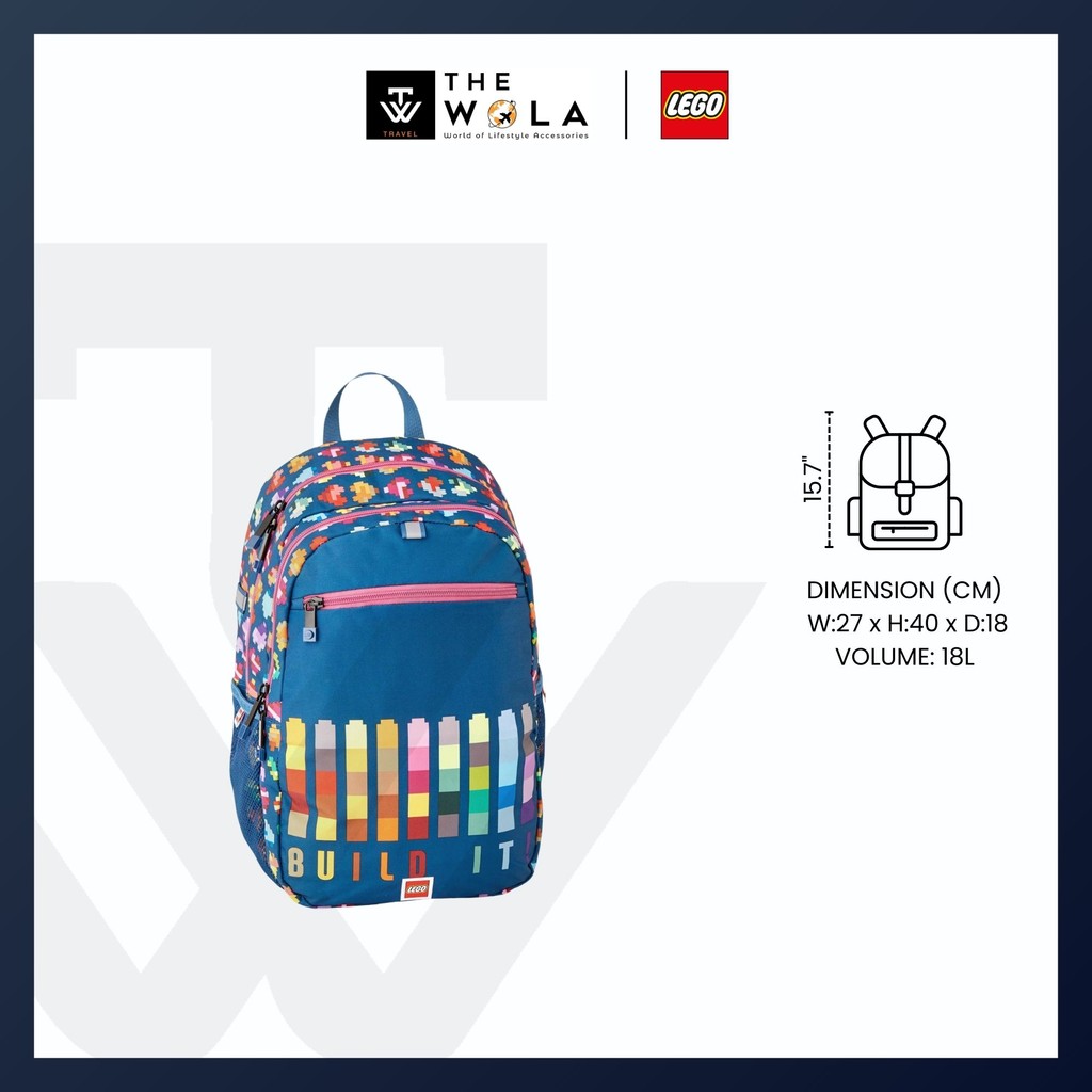 LEGO Build It Small Extended Backpack - Kids School Bag | Shopee ...