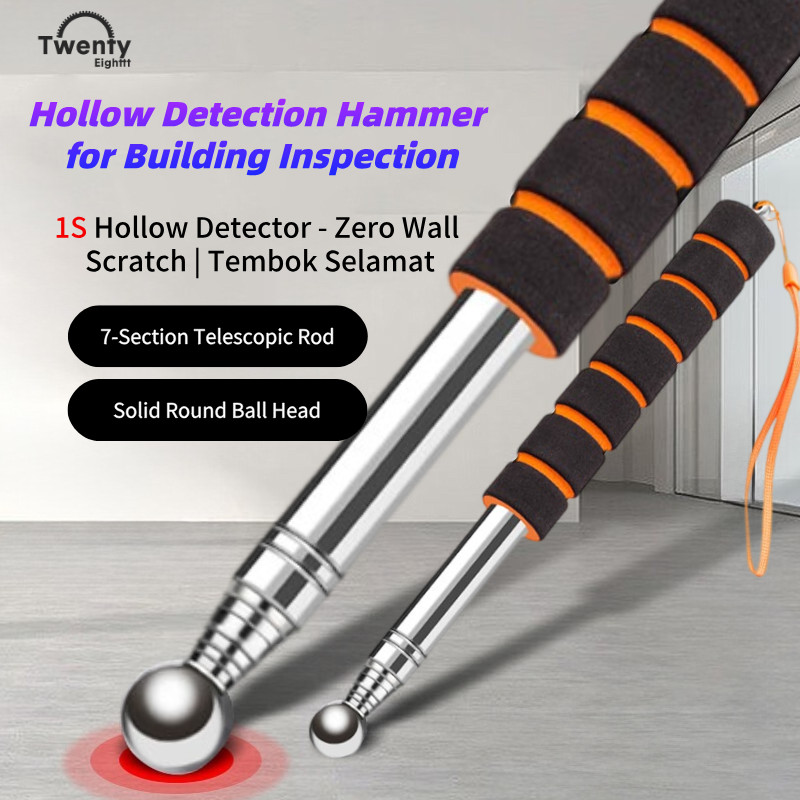 Hand Tap Tester for Hollow Wall - Extendable Tile/Marble Checking Stick ...