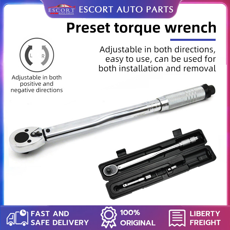 1/2-Inch Drive Click Heavy-Duty Torque Wrench 28-210Nm 20kg | Shopee ...