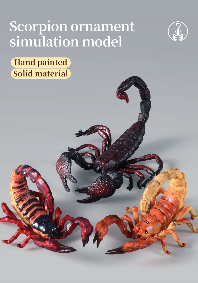 Solid Simulation Insect Animal Model Arthropod Scorpion Action Figures ...