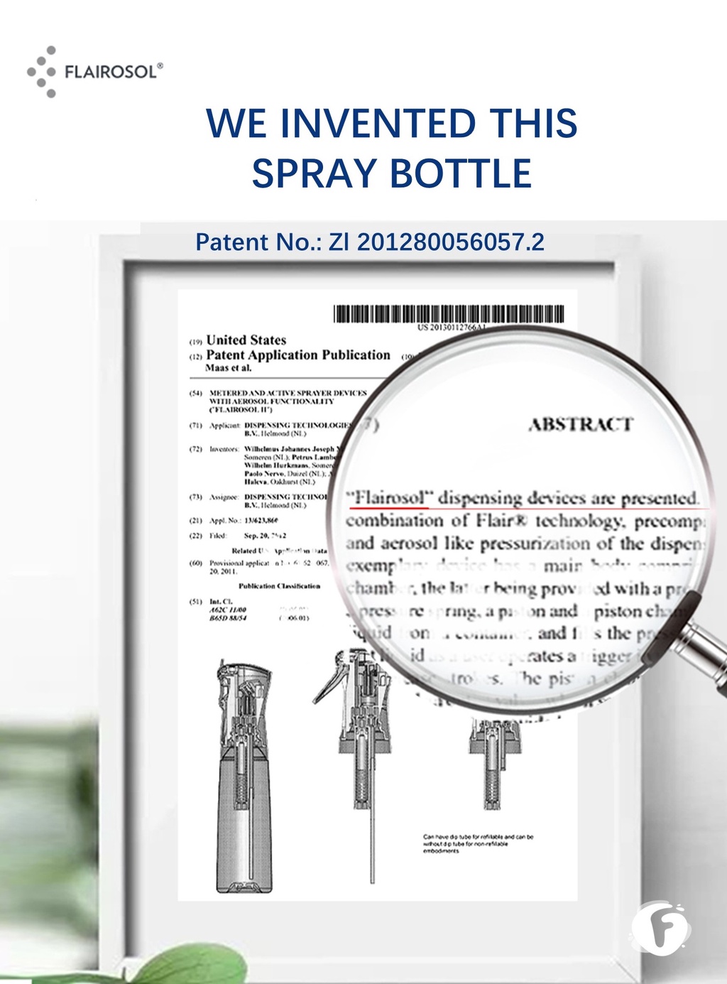 Flairosol High-Pressure Spray Bottle Disinfection Sprayer with Patented ...