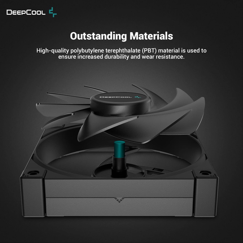 Deepcool FK120 Black CPU Fan 120mm Single FDB Bearing Case Fan Quiet ...