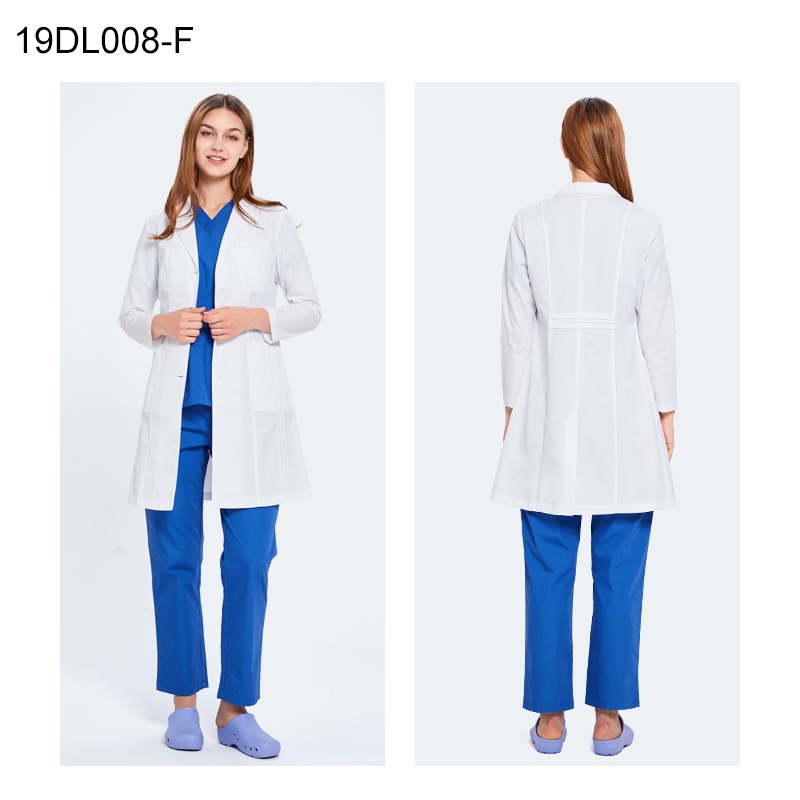 Medical White Doctor Overall Coats 99%Polyester 1%Conductive wire ...