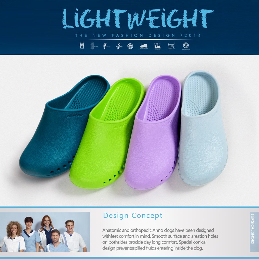 Soft Medical Doctors Nurses Surgical Shoes Anti-slip Clogs Operating ...