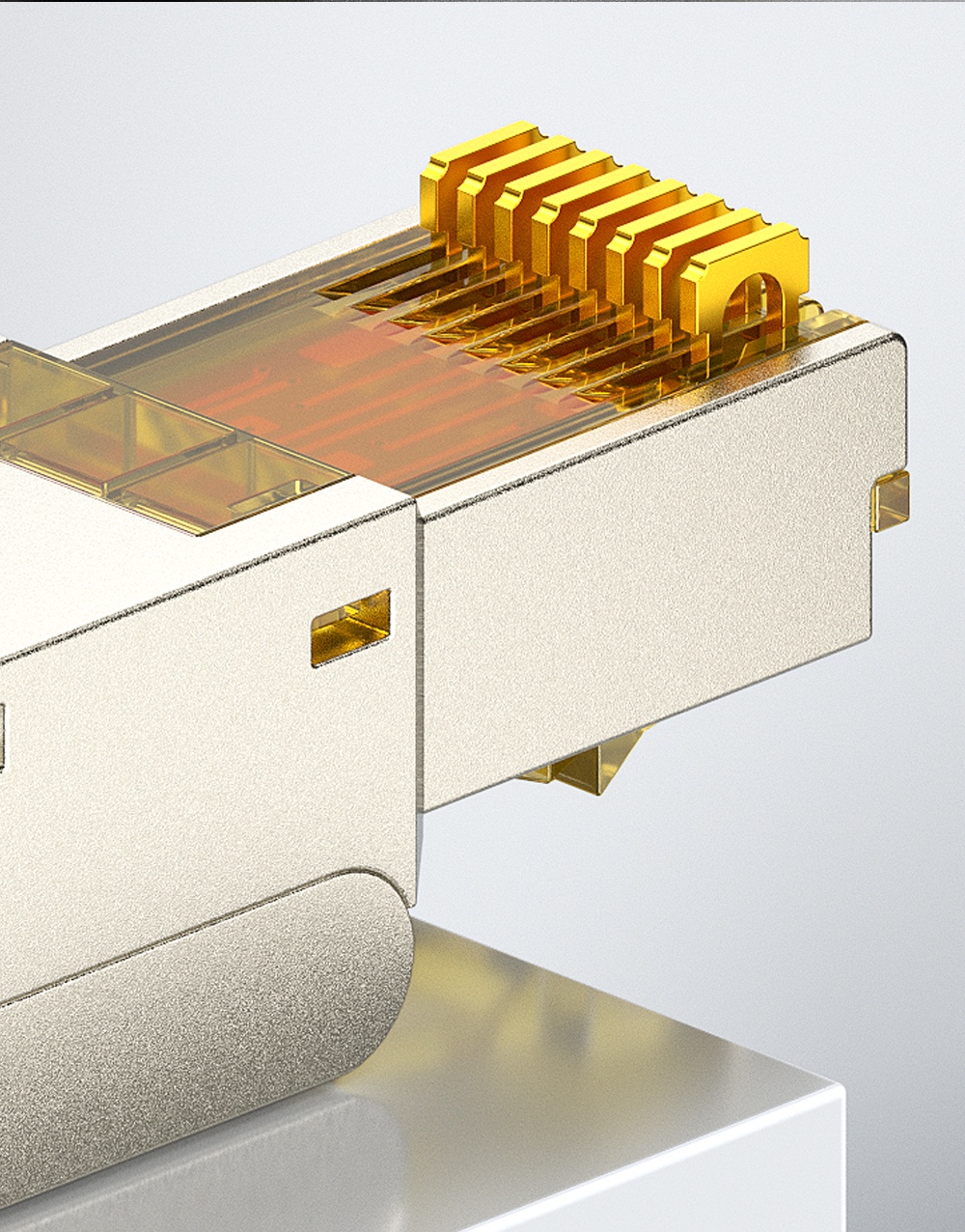 AMPCOM Toolless RJ45 Connector, CAT8/CAT7/CAT6A Tool Free Reusable ...