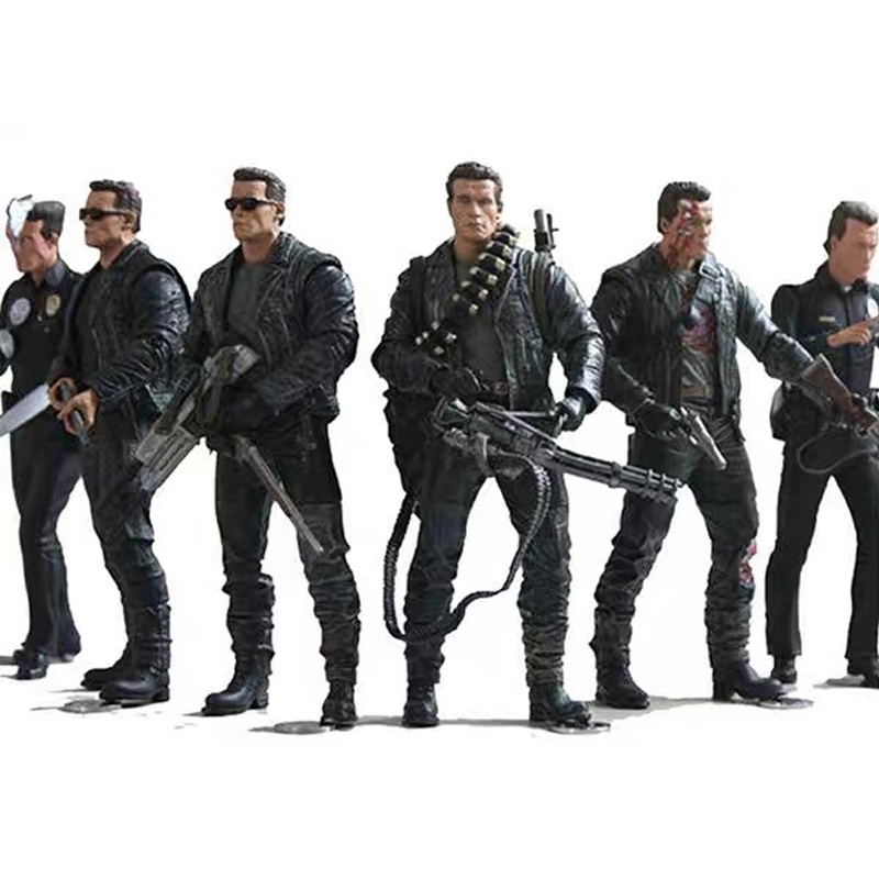 9 Style NECA The Terminator T-800 T-1000 Endoskeleton Arnold ...