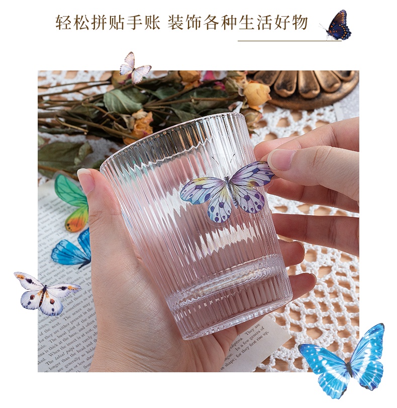 ENWEI 40 Pcs [Variety Butterfly Series] Vintage Journal Stickers ...