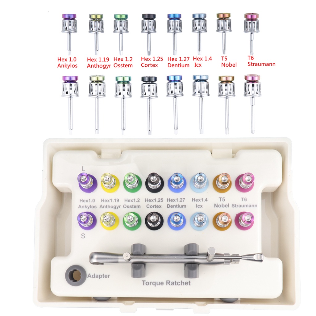 Den tal Implant Tools Torque Wrench Screw Drives Prosthetic Universal ...